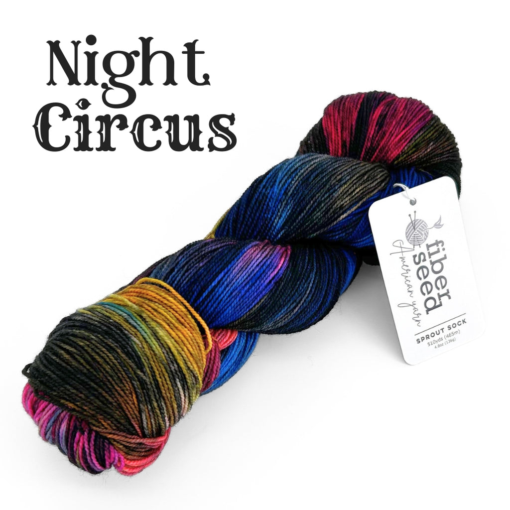 Night Circus | Sprout Sock – Fiber Seed Yarn Co.
