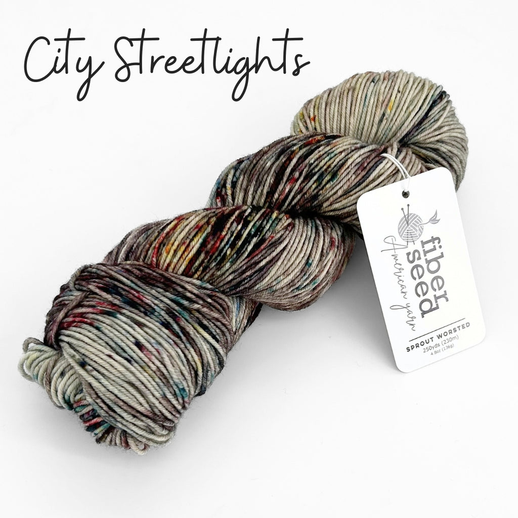 City Streetlights | Sprout Worsted – Fiber Seed Yarn Co.