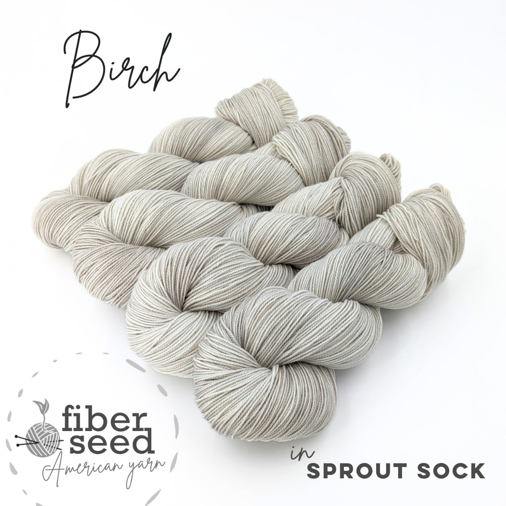 Birch | Sprout Sock – Fiber Seed Yarn Co.