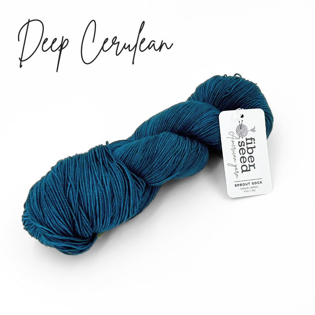 Deep Cerulean | Sprout Sock – Fiber Seed Yarn Co.