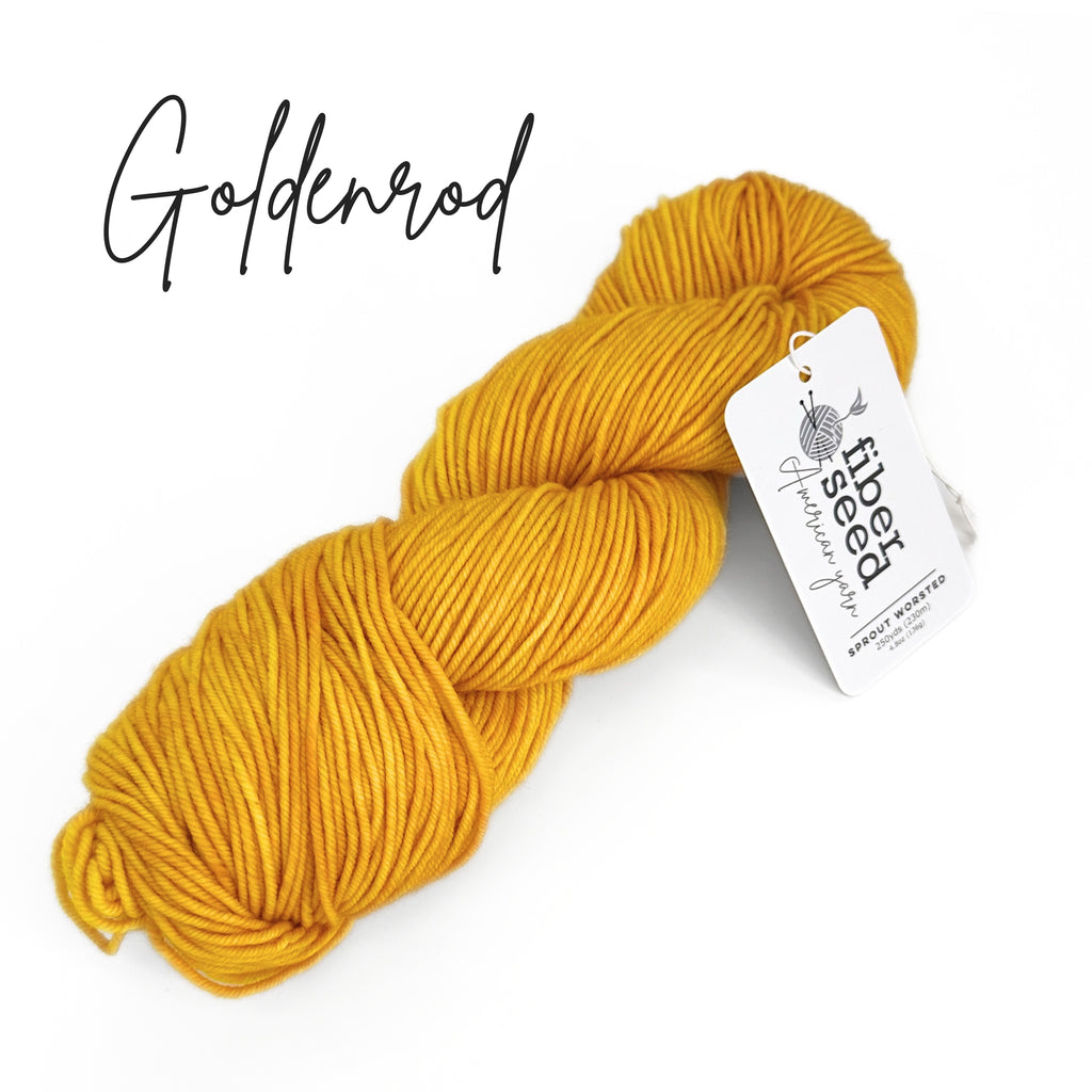 Goldenrod | Sprout Worsted – Fiber Seed Yarn Co.