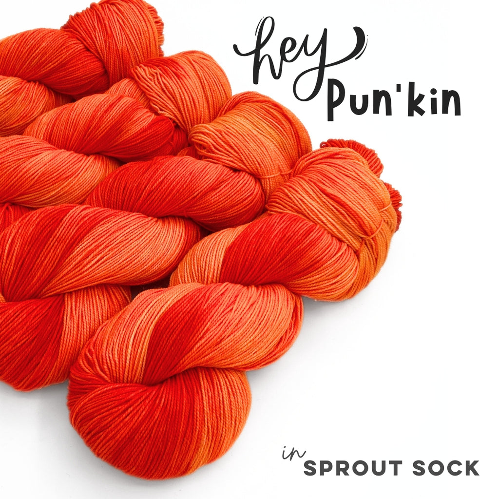 Hey Pun'kin | Sprout Sock – Fiber Seed Yarn Co.