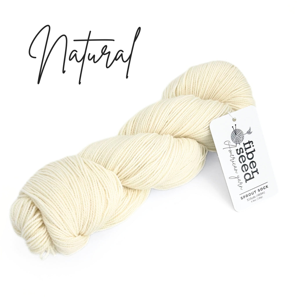 Natural | Sprout Sock – Fiber Seed Yarn Co.