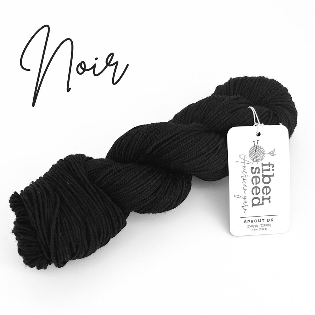 Noir | Sprout DK – Fiber Seed Yarn Co.
