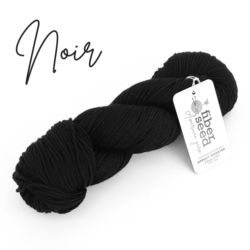 Noir | Sprout Worsted – Fiber Seed Yarn Co.