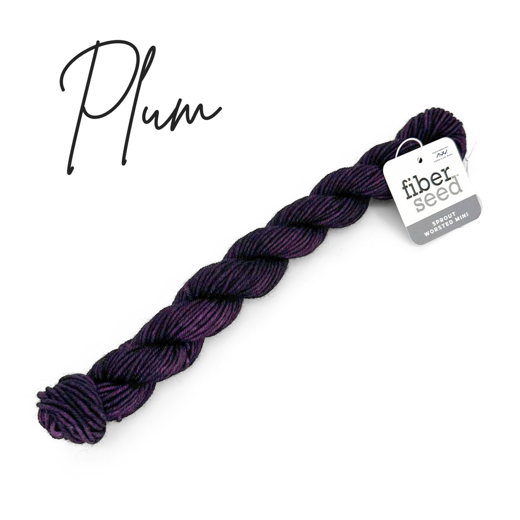 Plum | Sprout Worsted Mini – Fiber Seed Yarn Co.