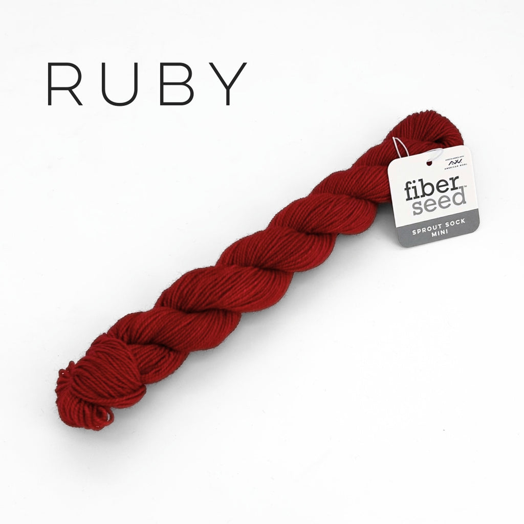 Ruby | Sprout Sock Mini – Fiber Seed Yarn Co.