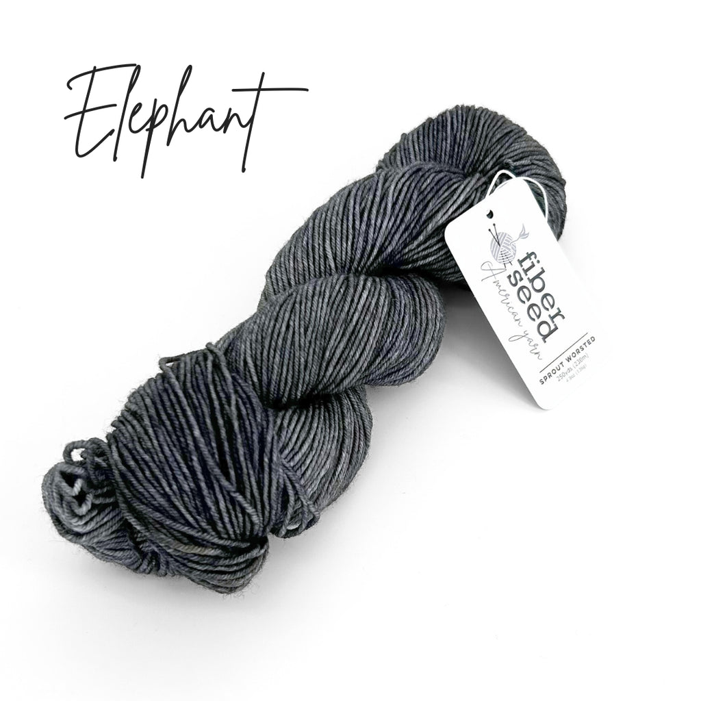 Elephant | Sprout Worsted – Fiber Seed Yarn Co.