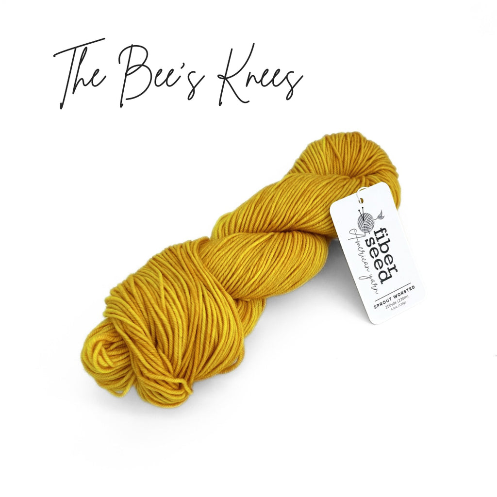 The Bee's Knees | Sprout Worsted – Fiber Seed Yarn Co.