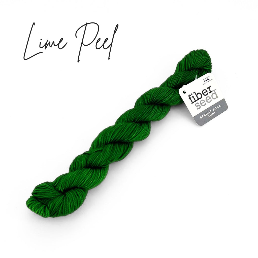 Lime Peel | Sprout Sock Mini – Fiber Seed Yarn Co.