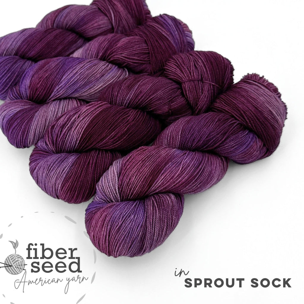 Purple Basil | Sprout Sock – Fiber Seed Yarn Co.