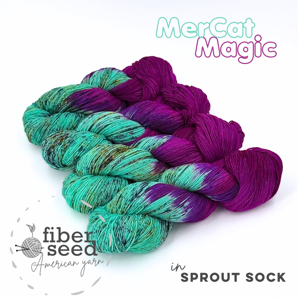 MerCat Magic | Sprout Sock – Fiber Seed Yarn Co.