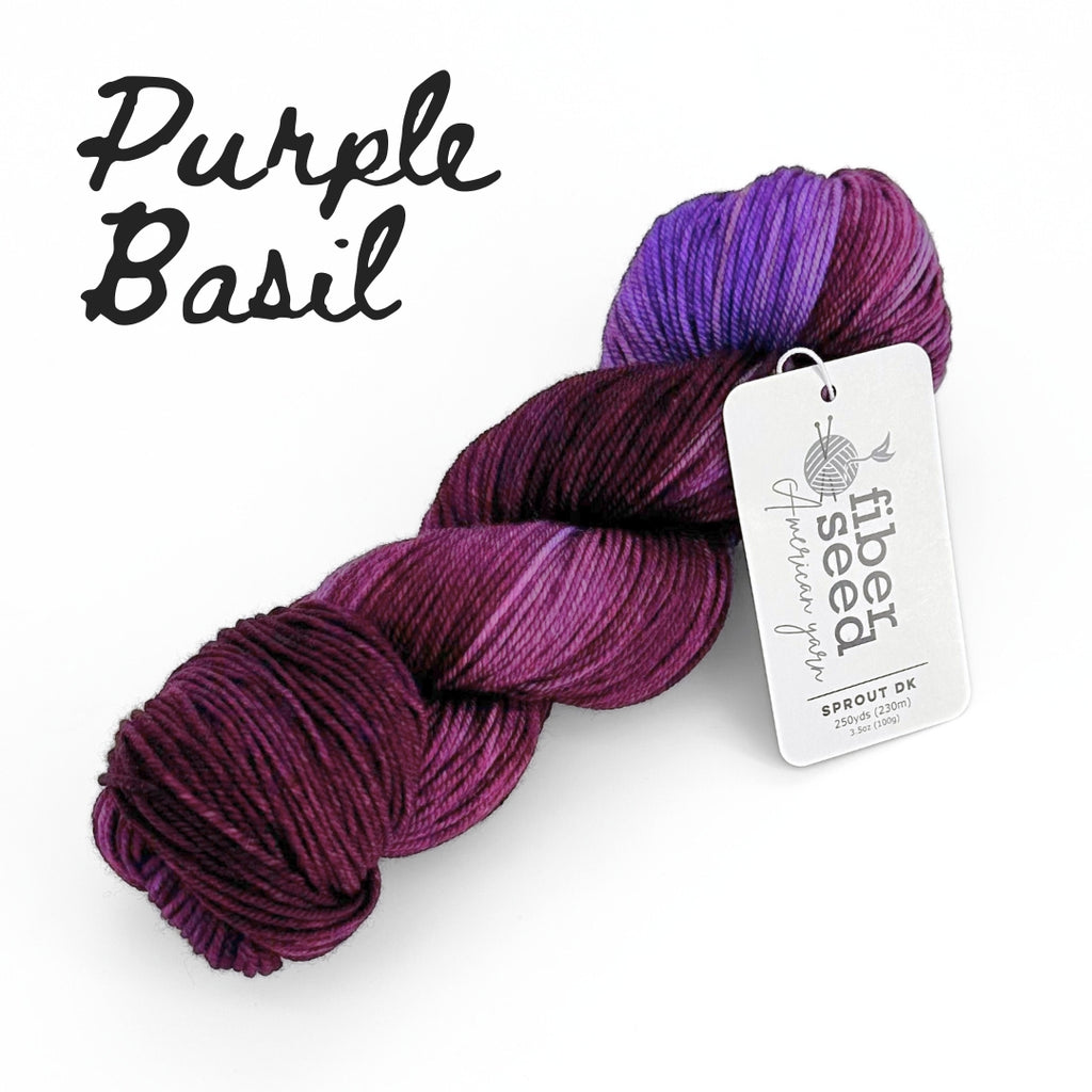 Purple Basil | Sprout DK – Fiber Seed Yarn Co.