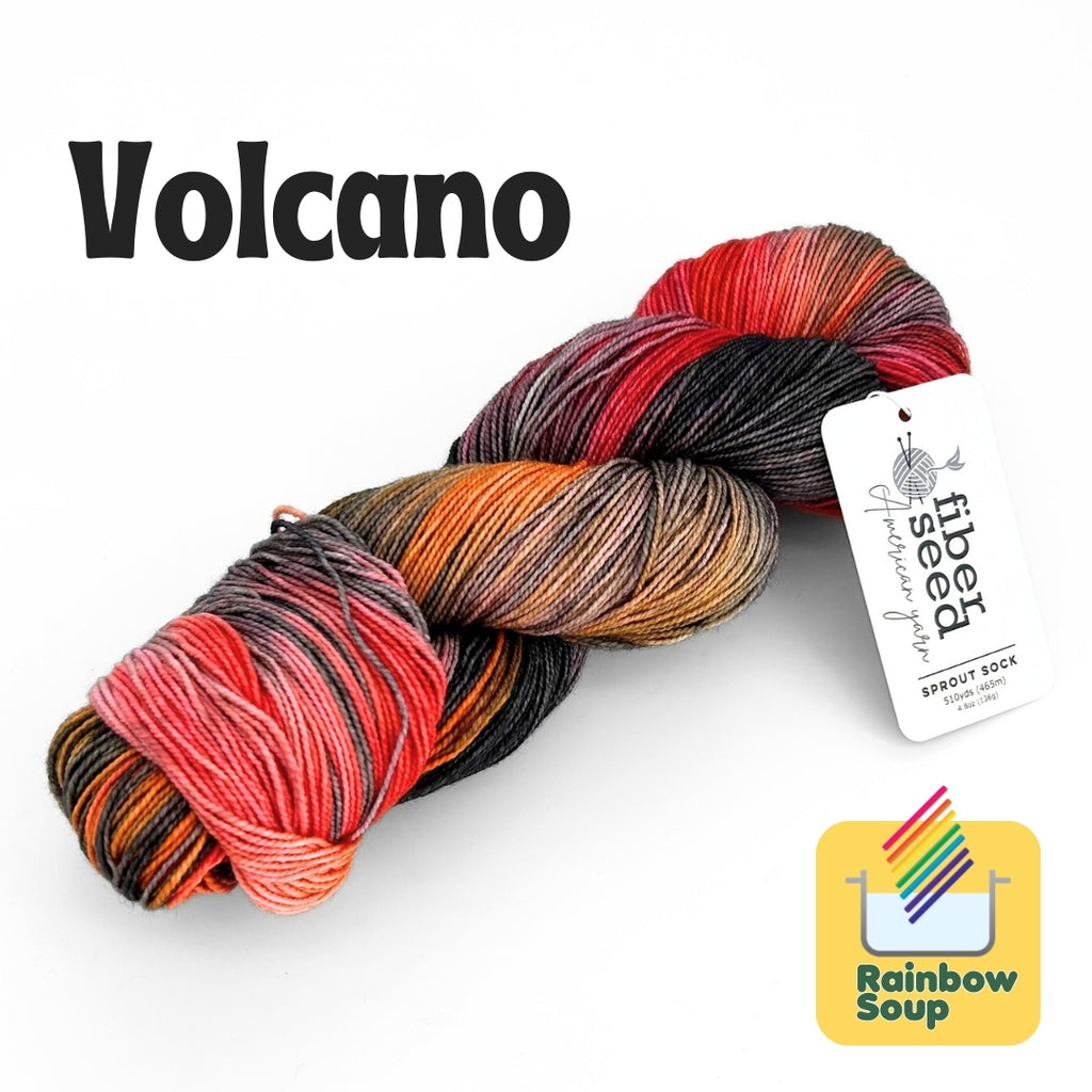 Volcano | Sprout Sock – Fiber Seed Yarn Co.