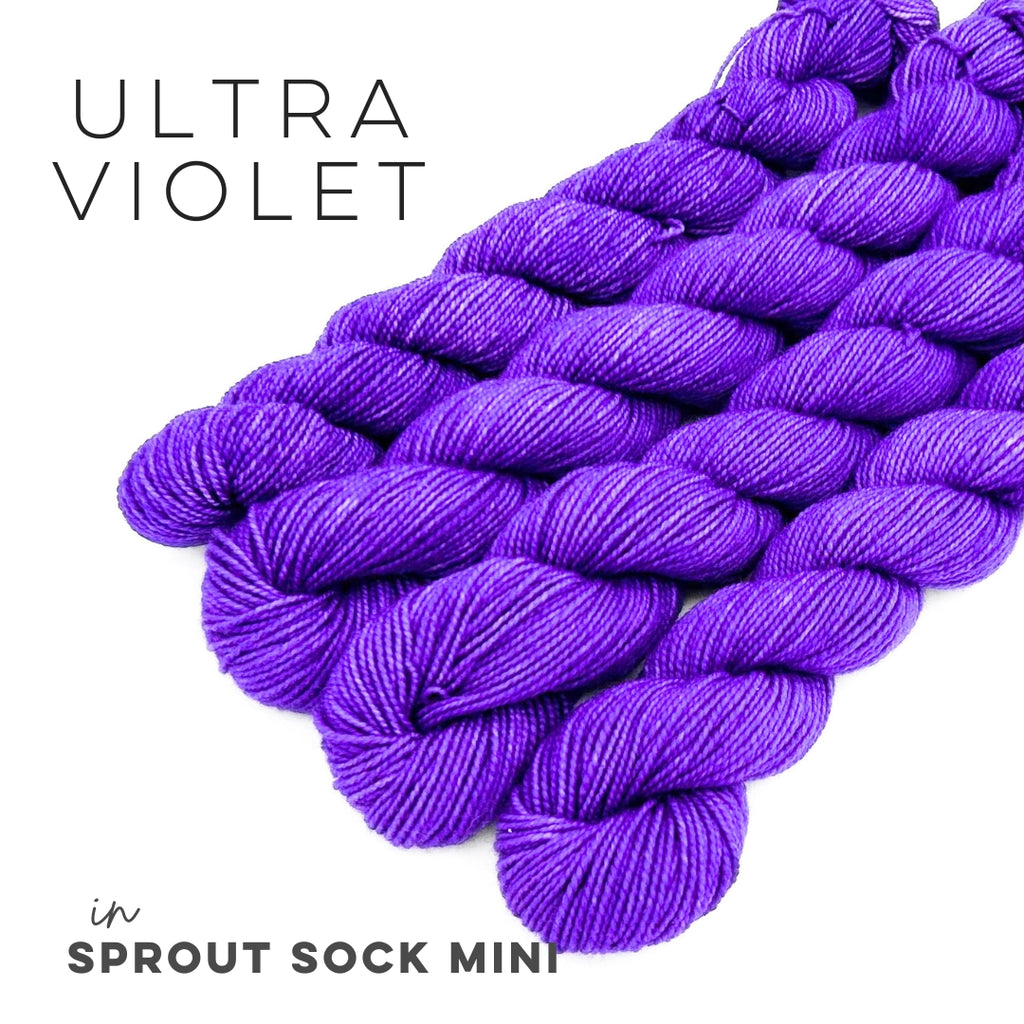 Ultra Violet | Sprout Sock Mini – Fiber Seed Yarn Co.